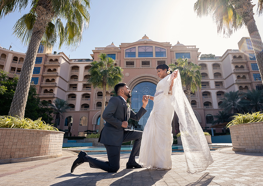 Breezy and elegant - this couple’s destination wedding in Qatar was ...