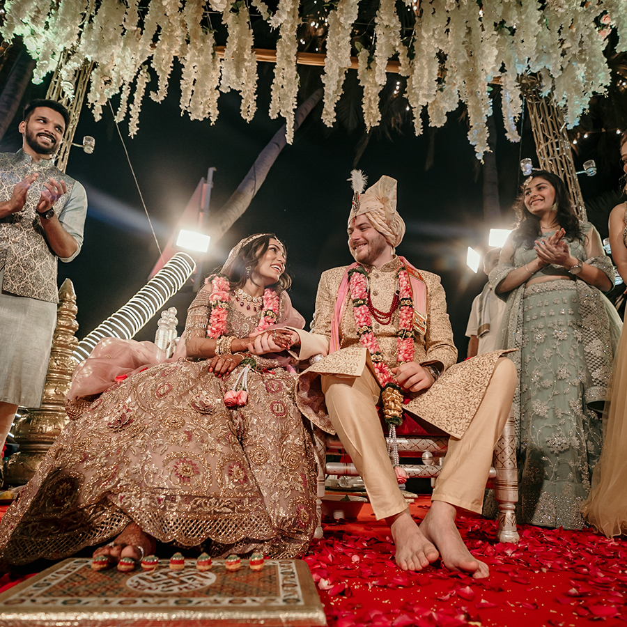 This fusion beachside wedding combined the best of Indian and Irish ...