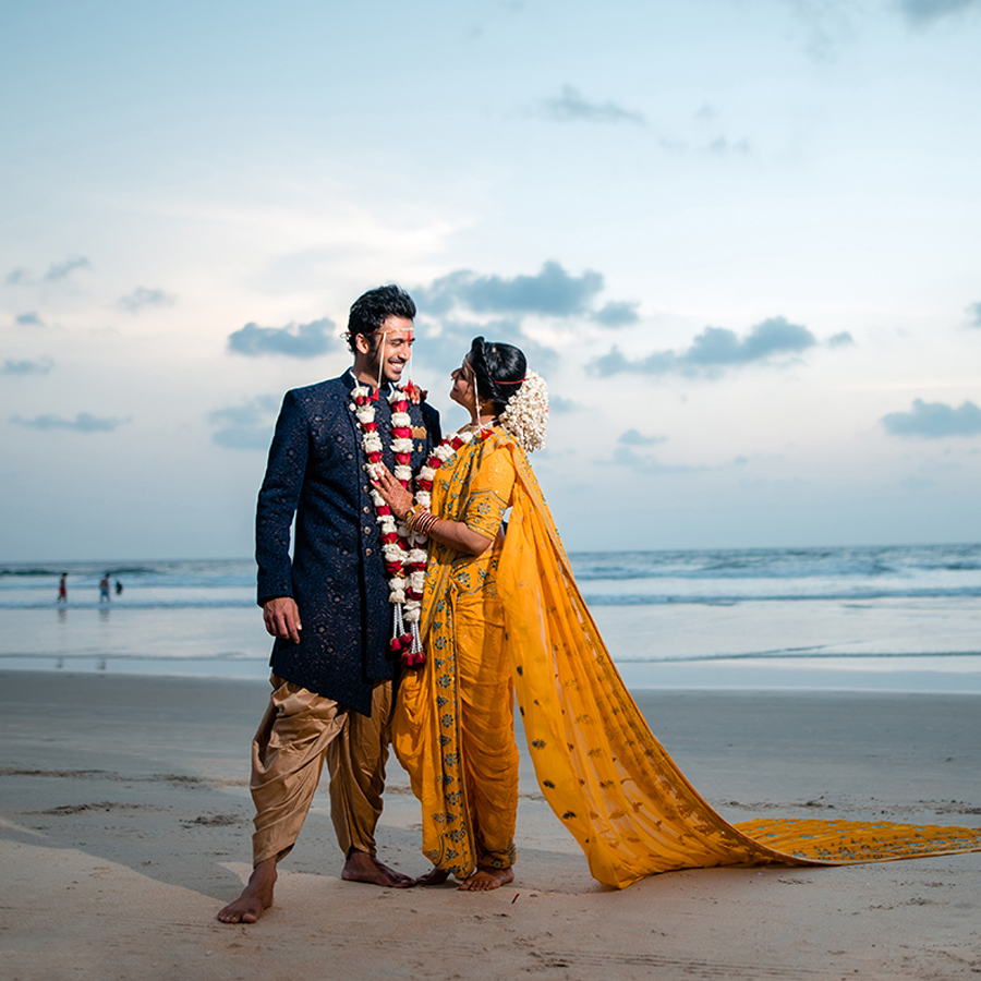 Rasika Sunil and Aditya Bilagi, Azaya Beach Resort Goa | WeddingSutra