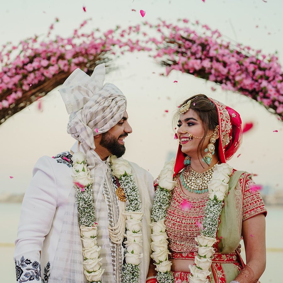 Sadhvi and Arpit | Raffles The Palm Dubai | WeddingSutra