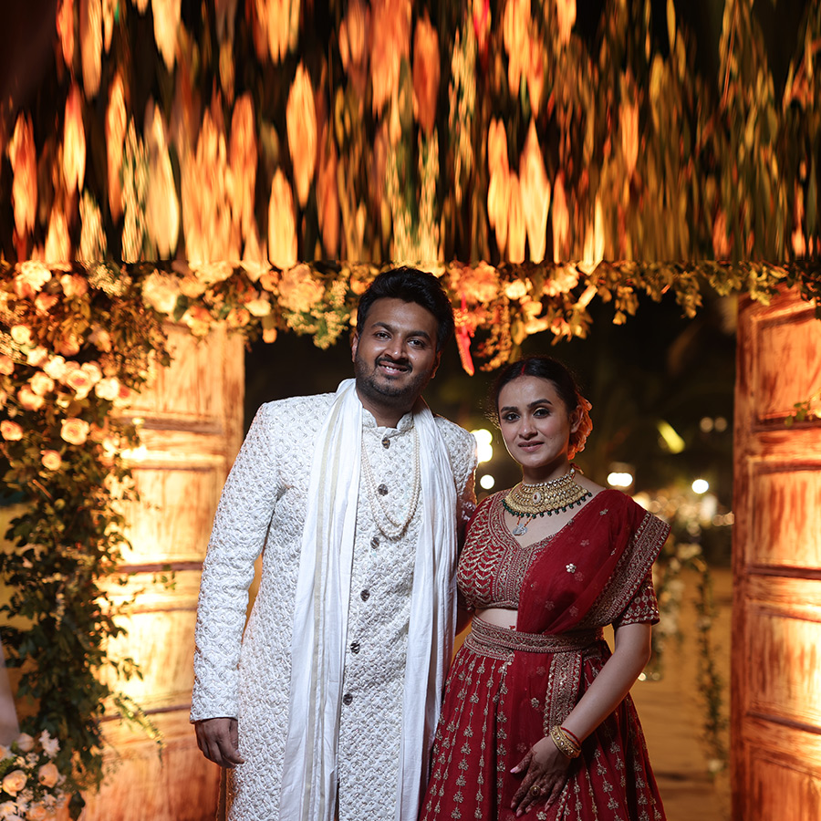 Swati and Rishabh, Azaya Beach Resort Goa | WeddingSutra