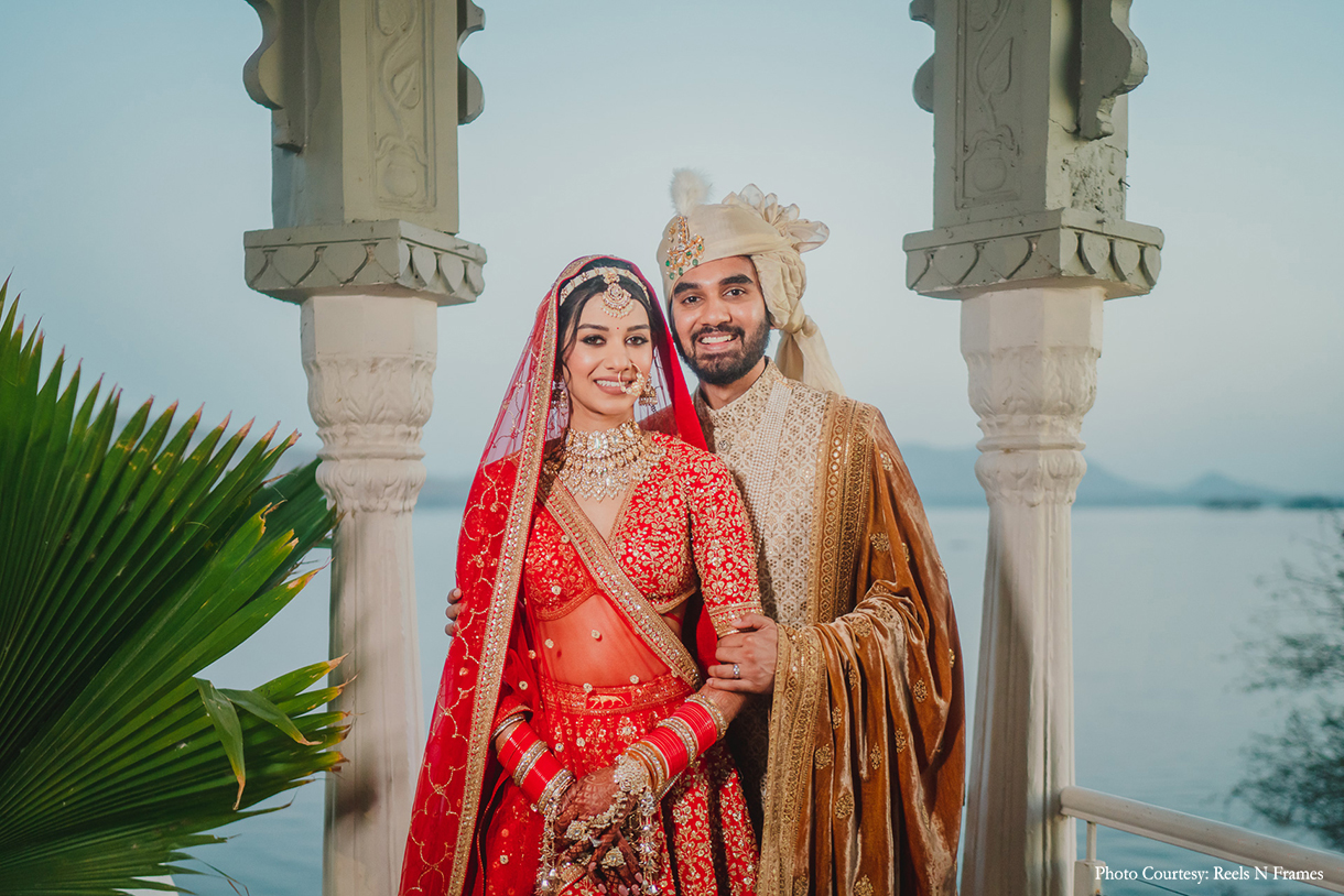 Loukya Yerramreddy and Nikhil B Nimmagadda, Raffles Udaipur Resort | WeddingSutra