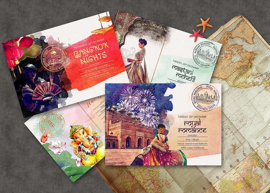 Themed Wedding Invitations With Unique Elements We Love! | Planning ...