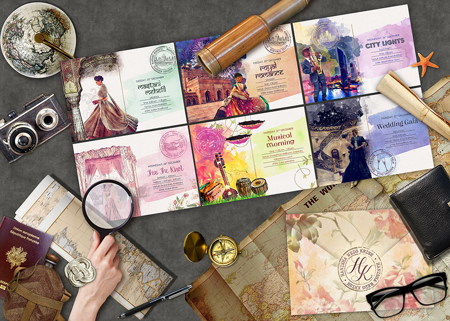 Themed Wedding Invitations With Unique Elements We Love! | Planning ...